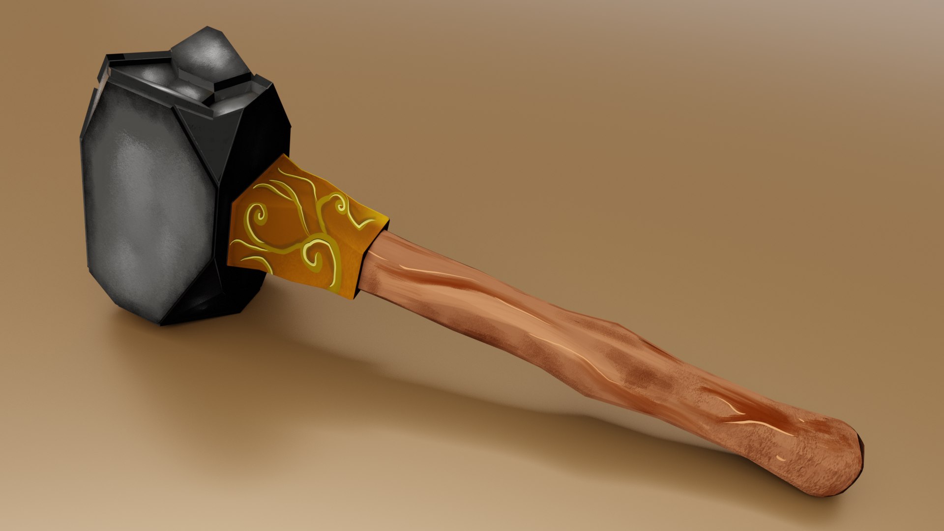 Hammer Low-Poly-3D-Modell 3D-Modell - TurboSquid 1750316