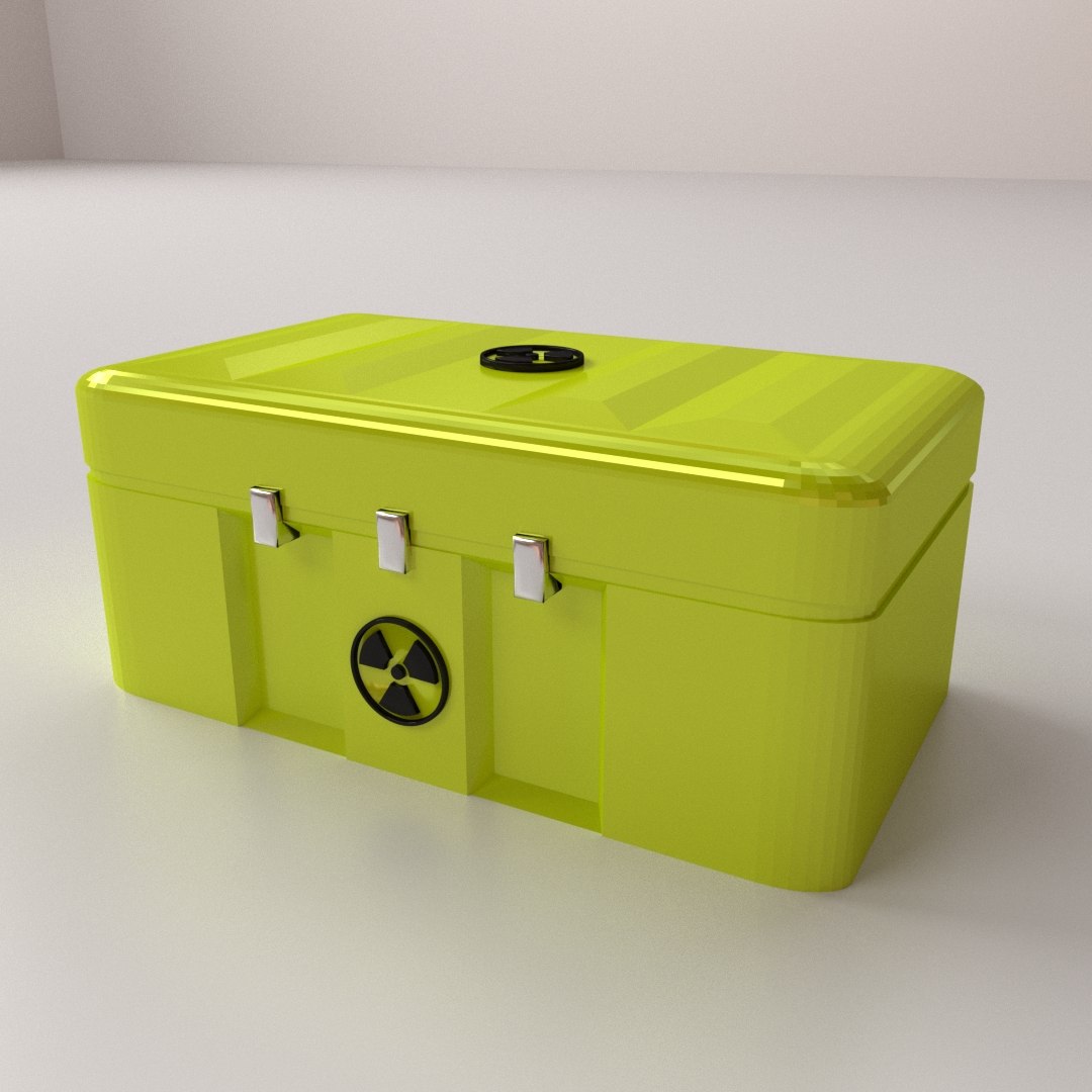 3D Radioactive Case - TurboSquid 1501443