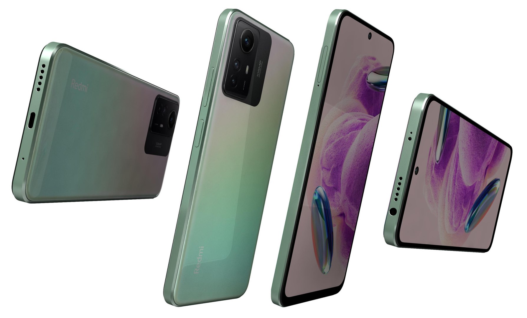 Xiaomi Redmi Note 12S Green 3D Model - TurboSquid 2064685