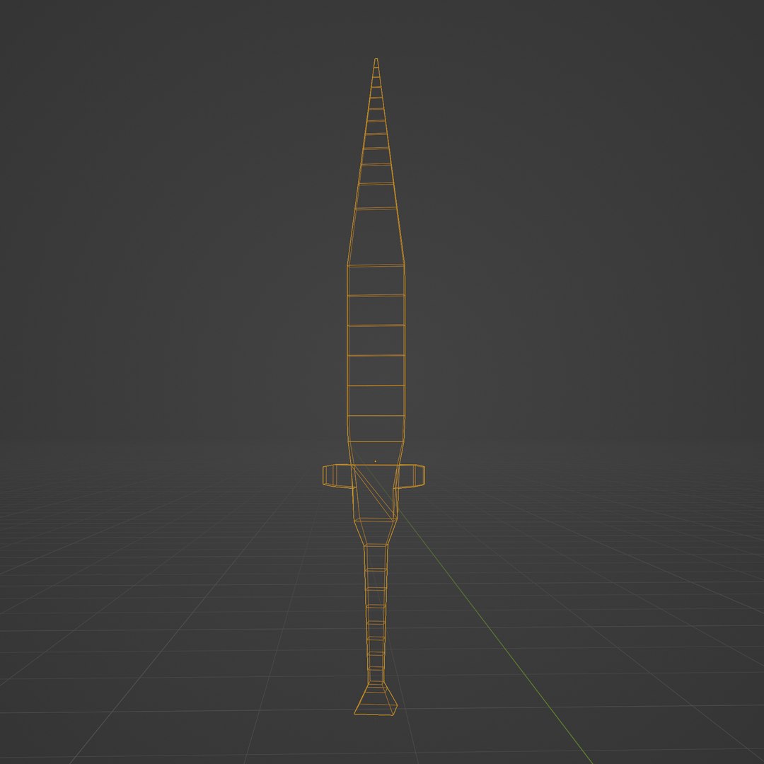 Low Poly Dagger 3D Model - TurboSquid 1961224