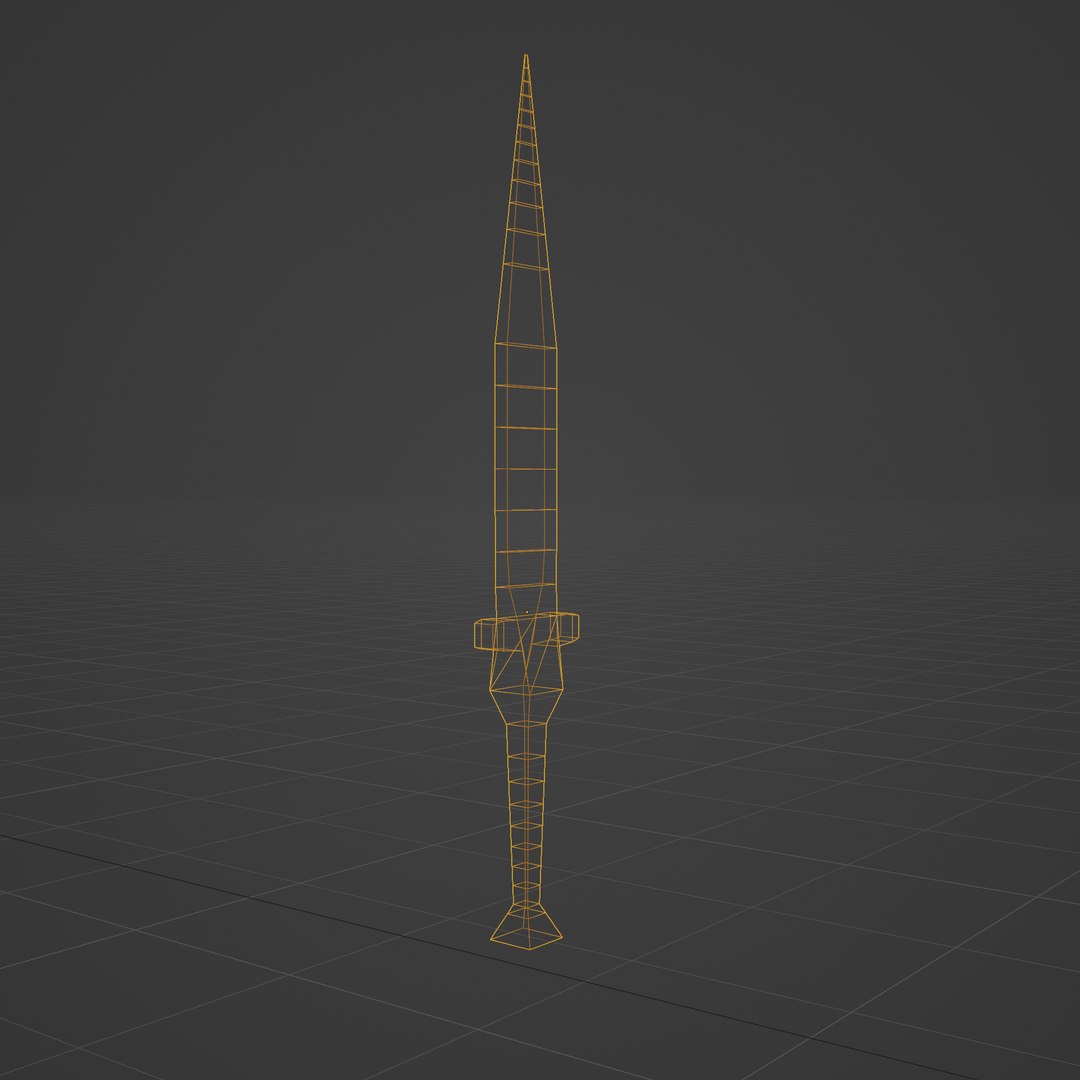 Low Poly Dagger 3D Model - TurboSquid 1961224