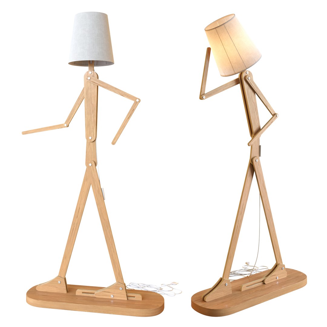3D Lampsshop Wooden Mans - TurboSquid 1835147