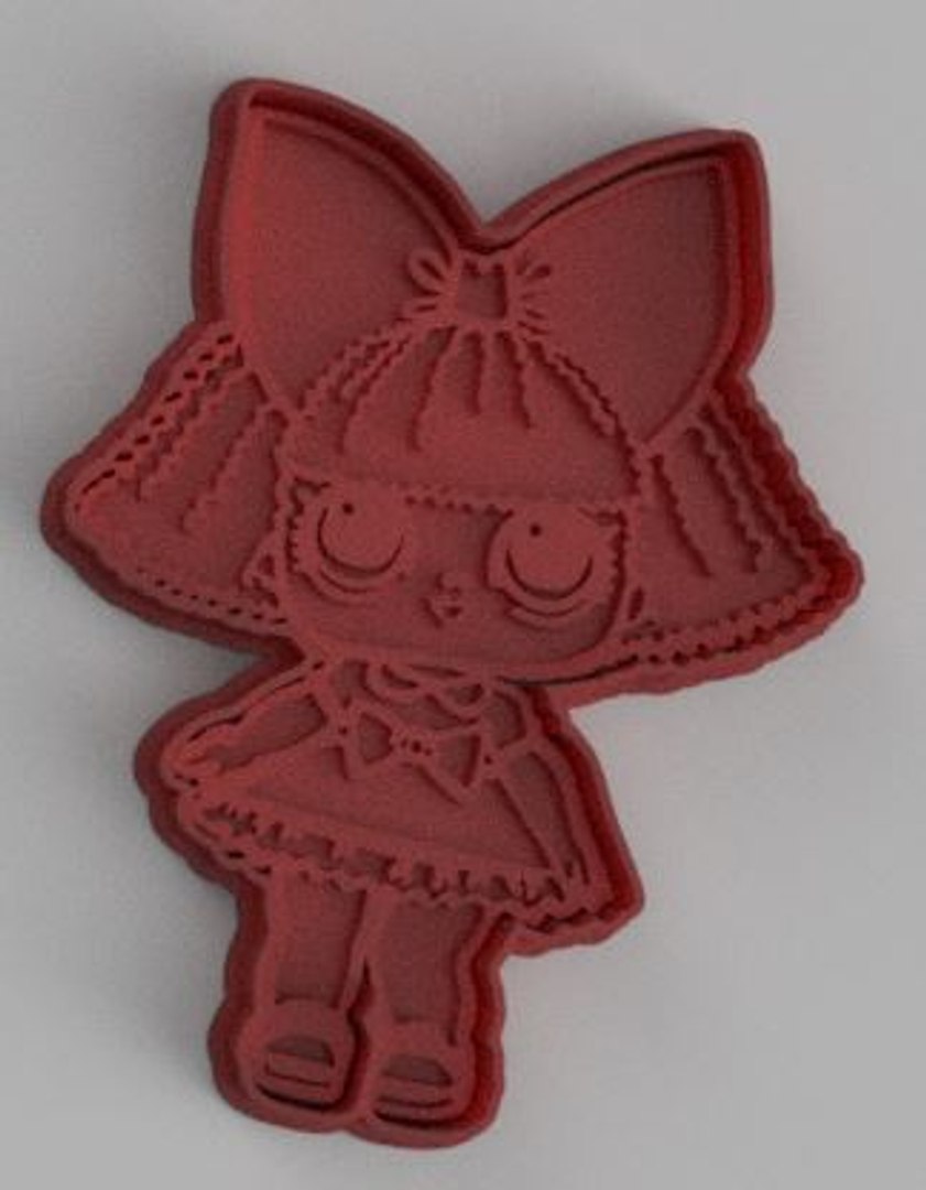 Lol Doll Cookie Cutters 3D Model - TurboSquid 1413527