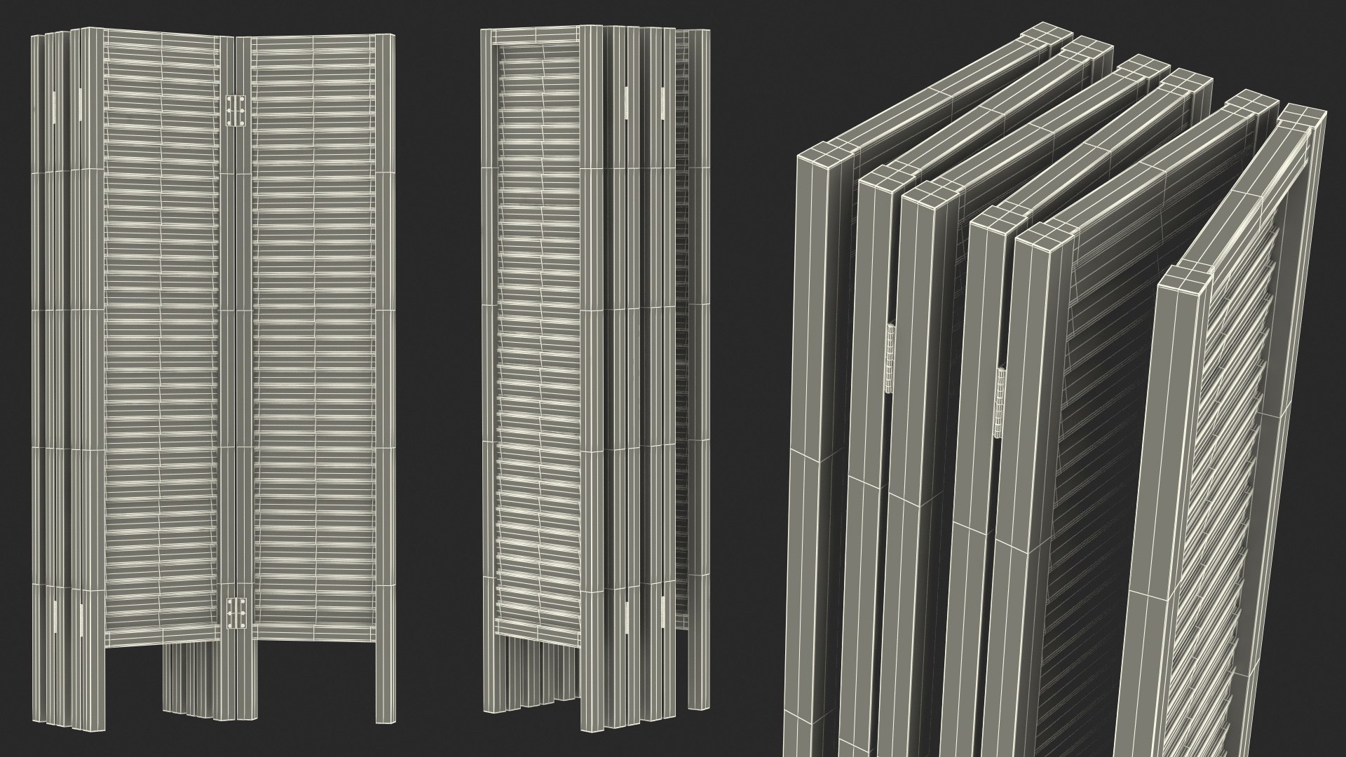 Privacy screen panel brown 3D model - TurboSquid 1712993