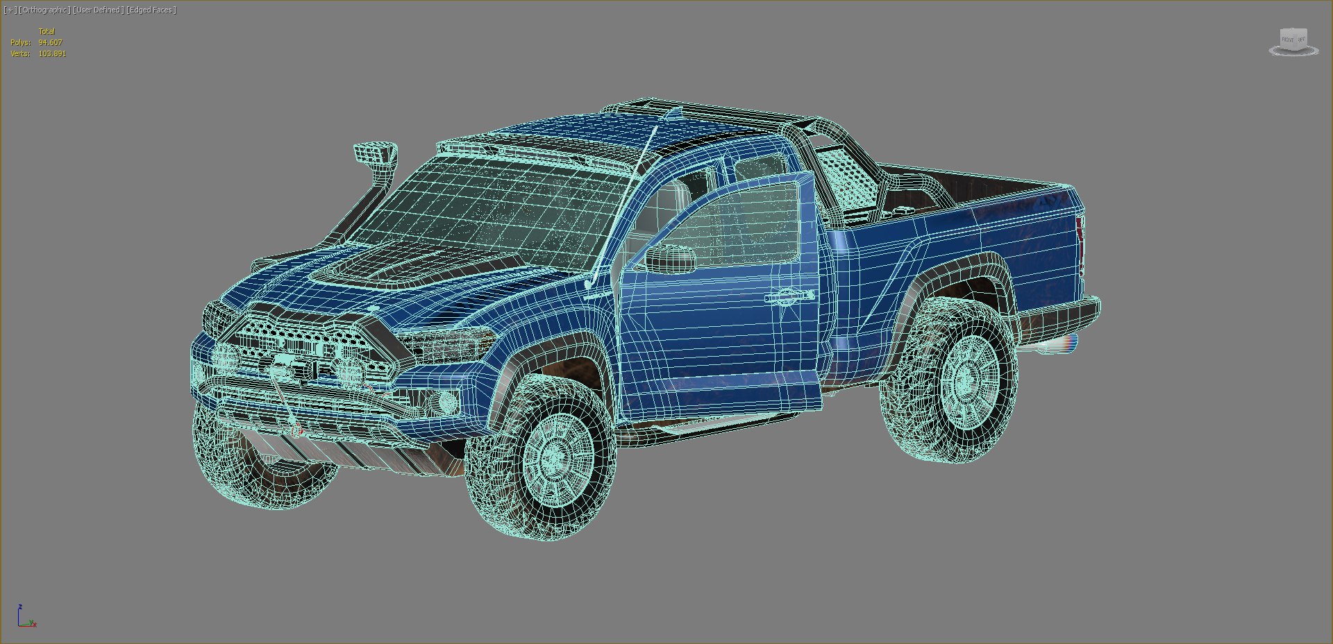 3D Generic Pickup Truck Real Time Lowpoly - TurboSquid 1724394