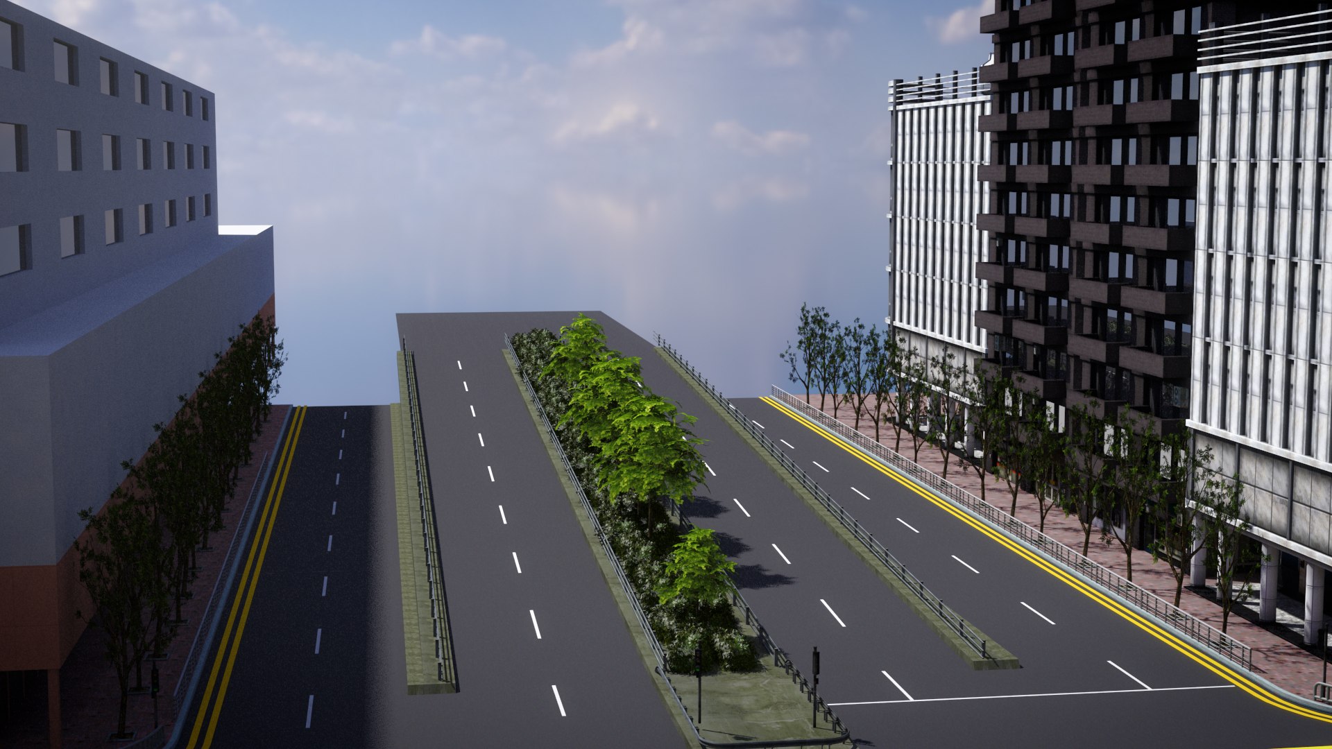 City Crossroads 3D Model - TurboSquid 2316229