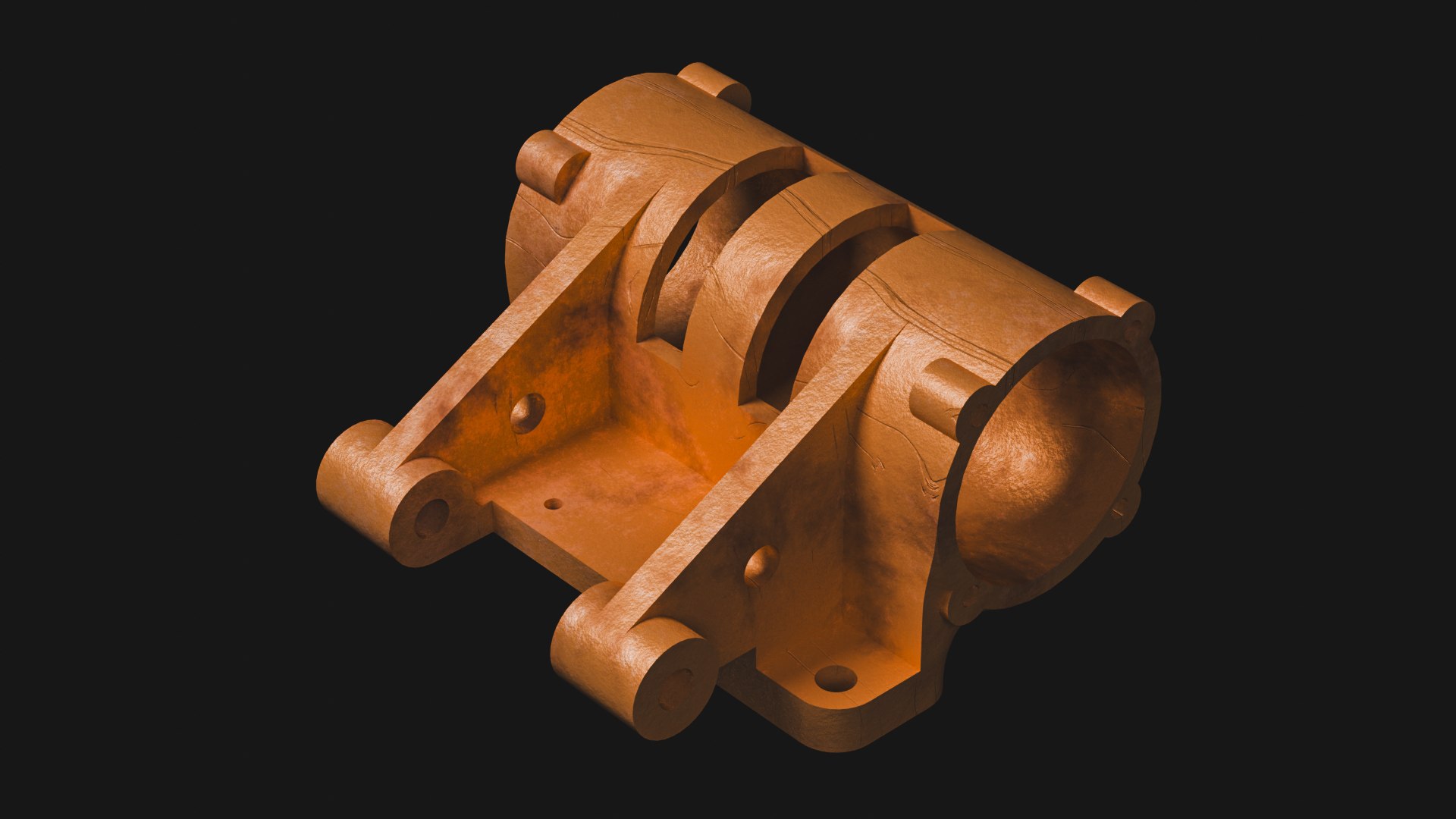 Building Blocks Kit Casted Parts Hard Surface COPPER V9 Model ...