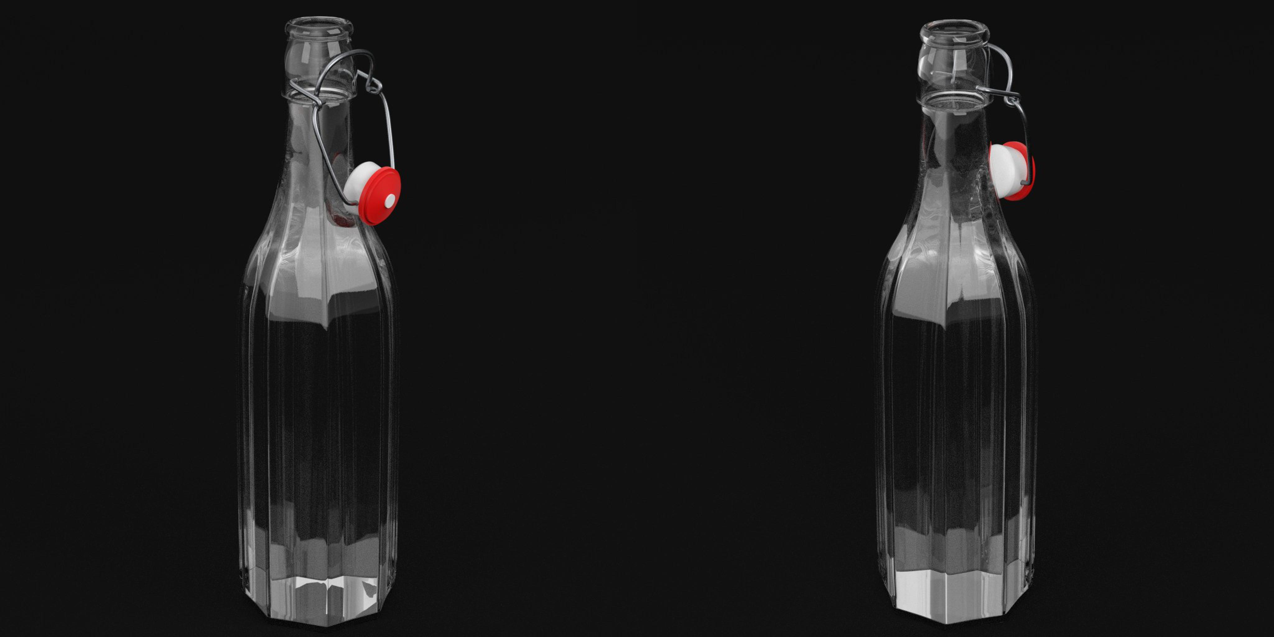 Bottle bracket closure open 3D model - TurboSquid 1583668