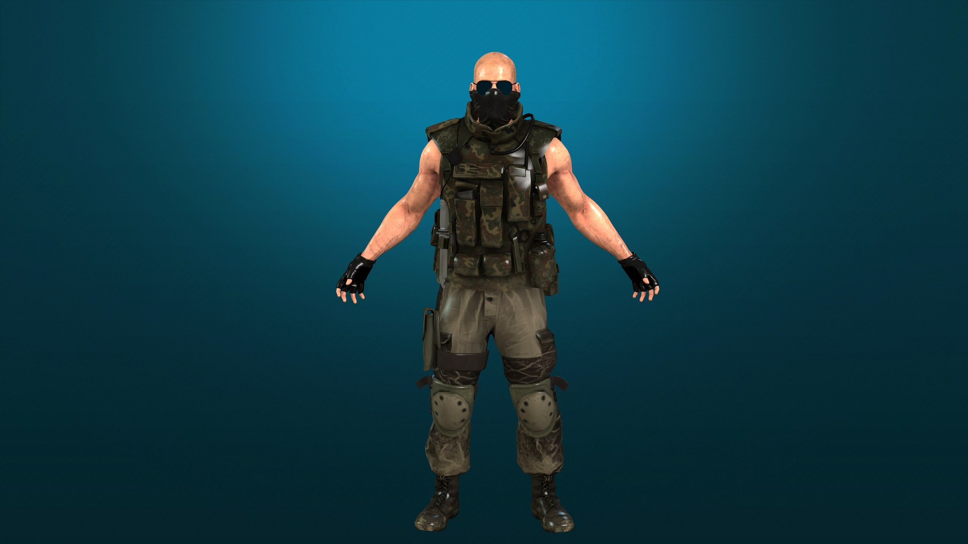 3D model soldier military animation file - TurboSquid 1702036