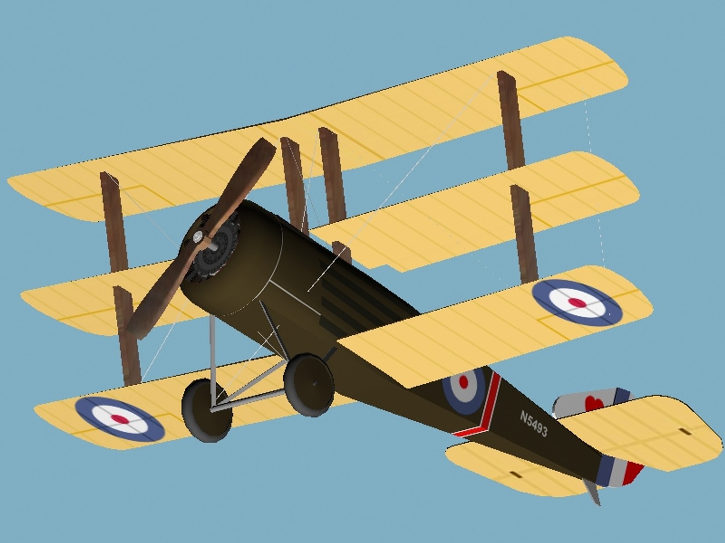 3ds Sopwith Triplane Fighter