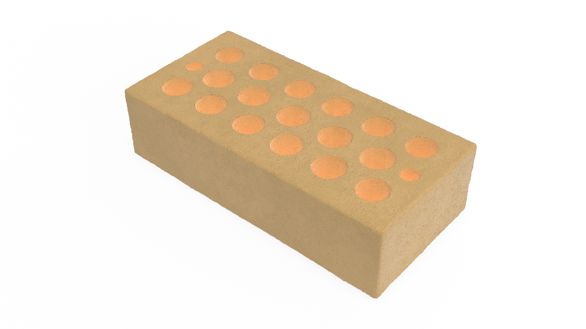 3D Hollow Ochre Calcium Silicate Block Model - TurboSquid 2145491