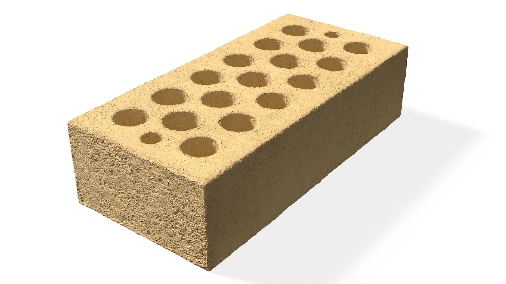 3D Hollow Ochre Calcium Silicate Block Model - TurboSquid 2145491