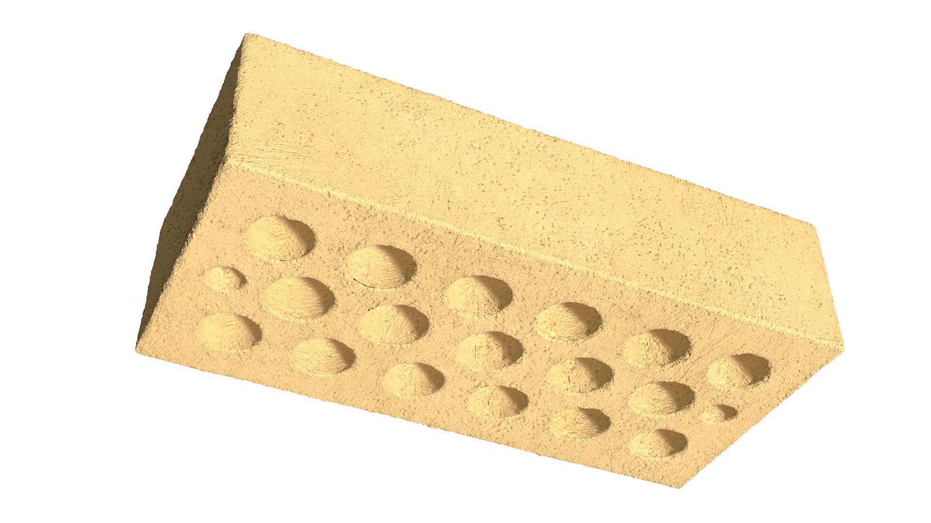 3D Hollow Ochre Calcium Silicate Block Model - TurboSquid 2145491