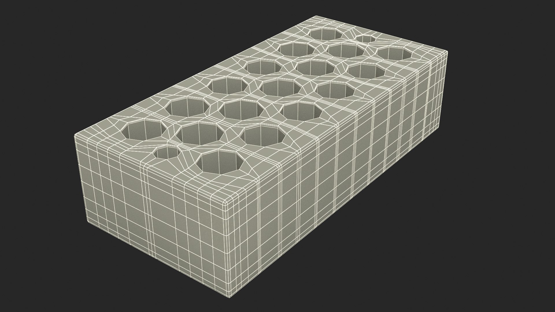 3D Hollow Ochre Calcium Silicate Block Model - TurboSquid 2145491