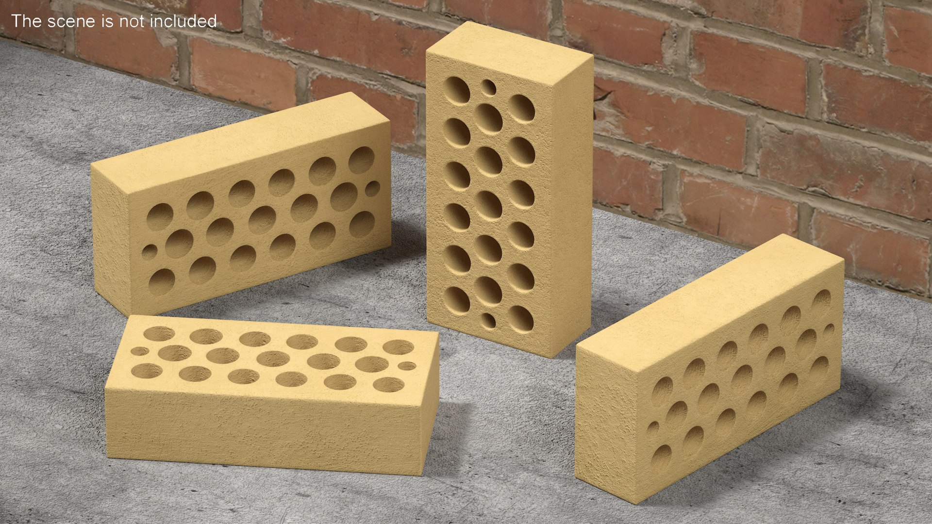 3D Hollow Ochre Calcium Silicate Block Model - TurboSquid 2145491