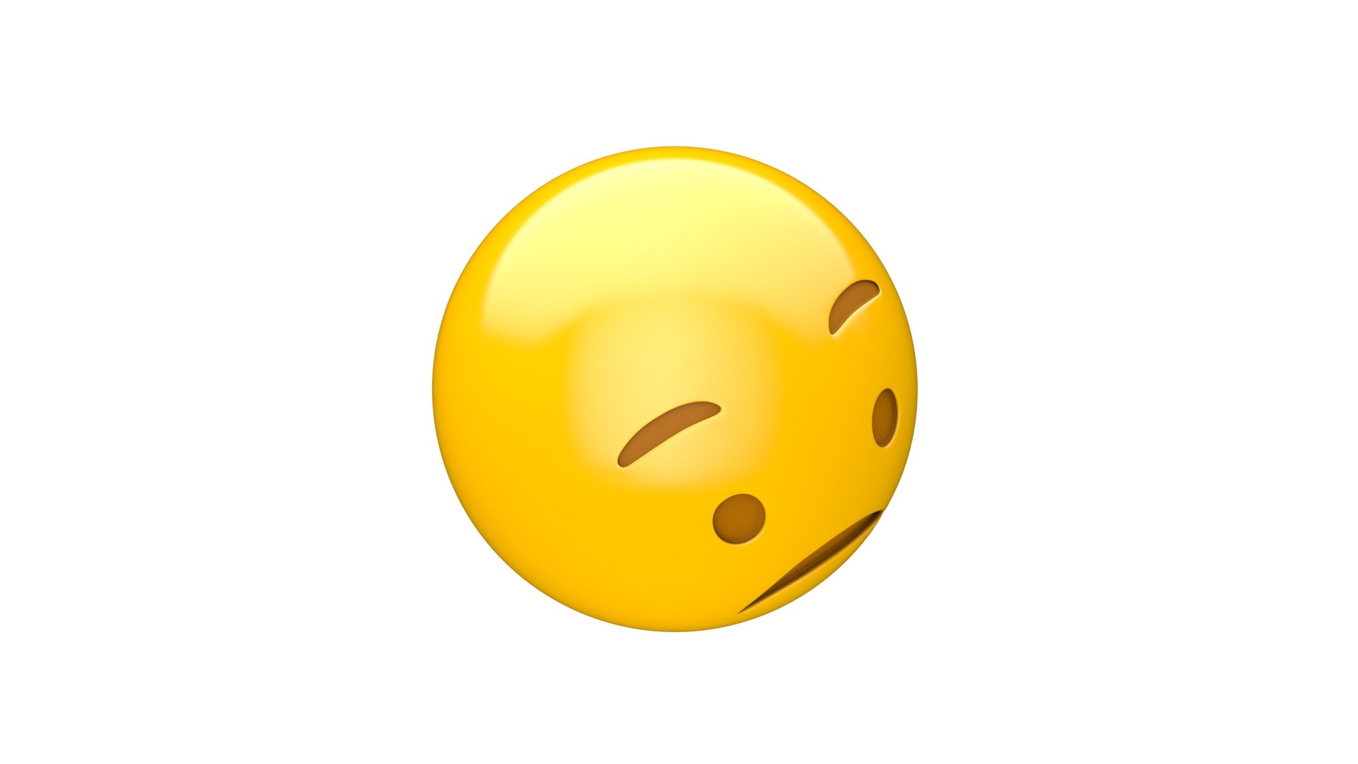 3D Apple Worried Face Model - TurboSquid 1771702