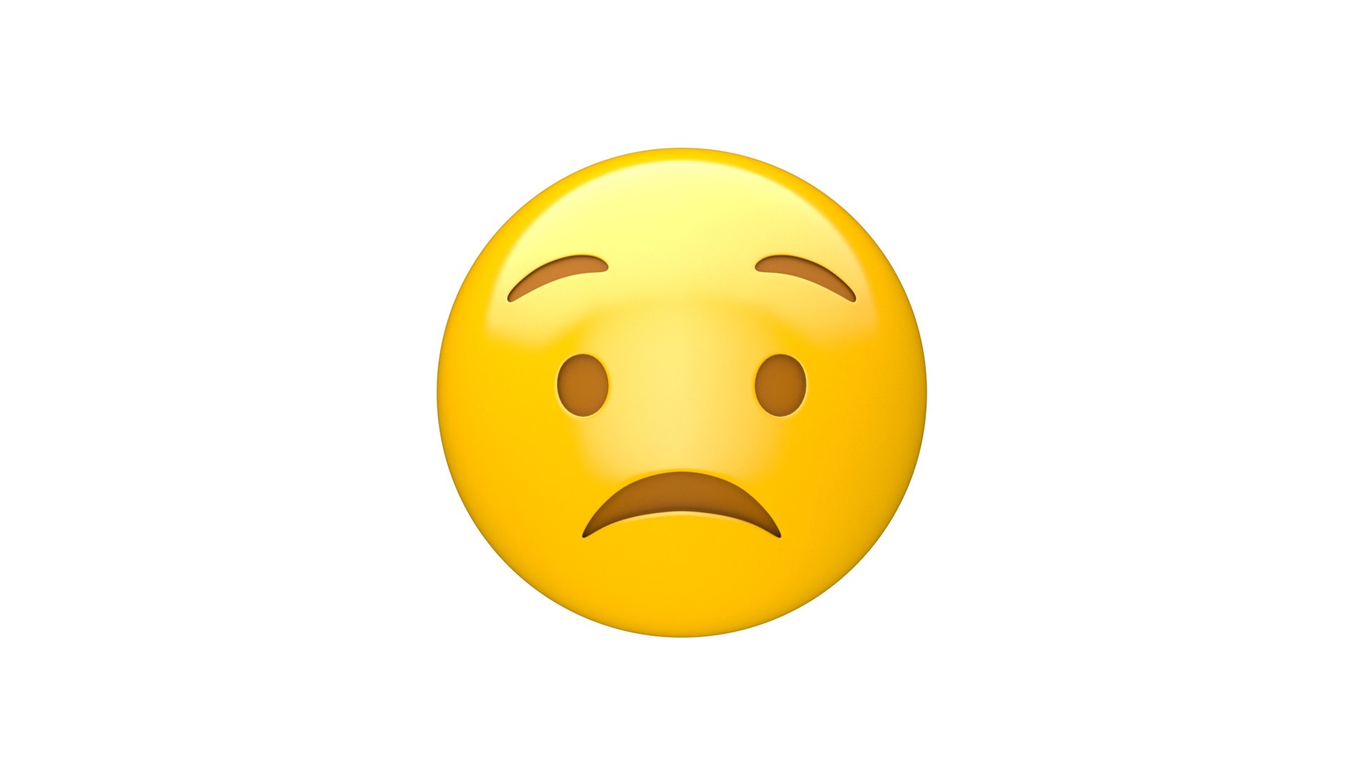 3D Apple Worried Face Model - TurboSquid 1771702