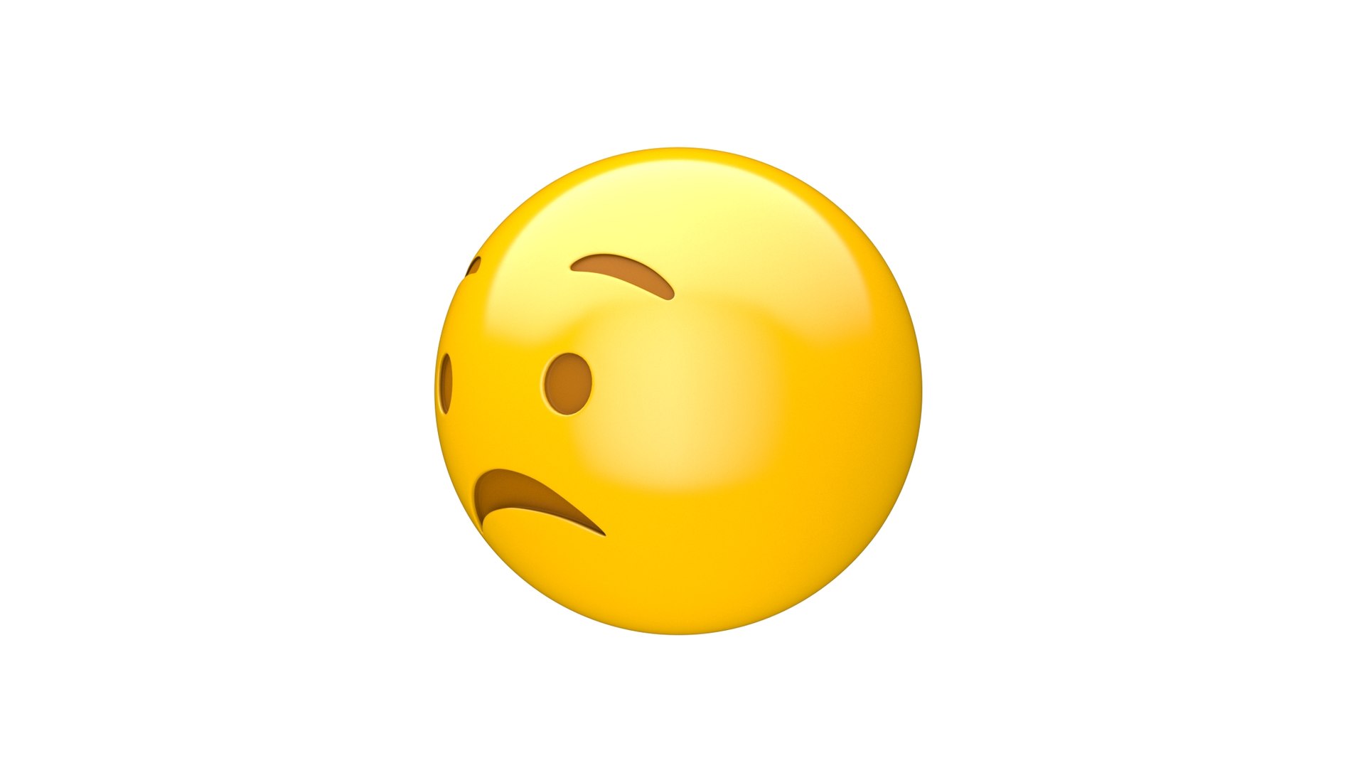 3D Apple Worried Face Model - TurboSquid 1771702