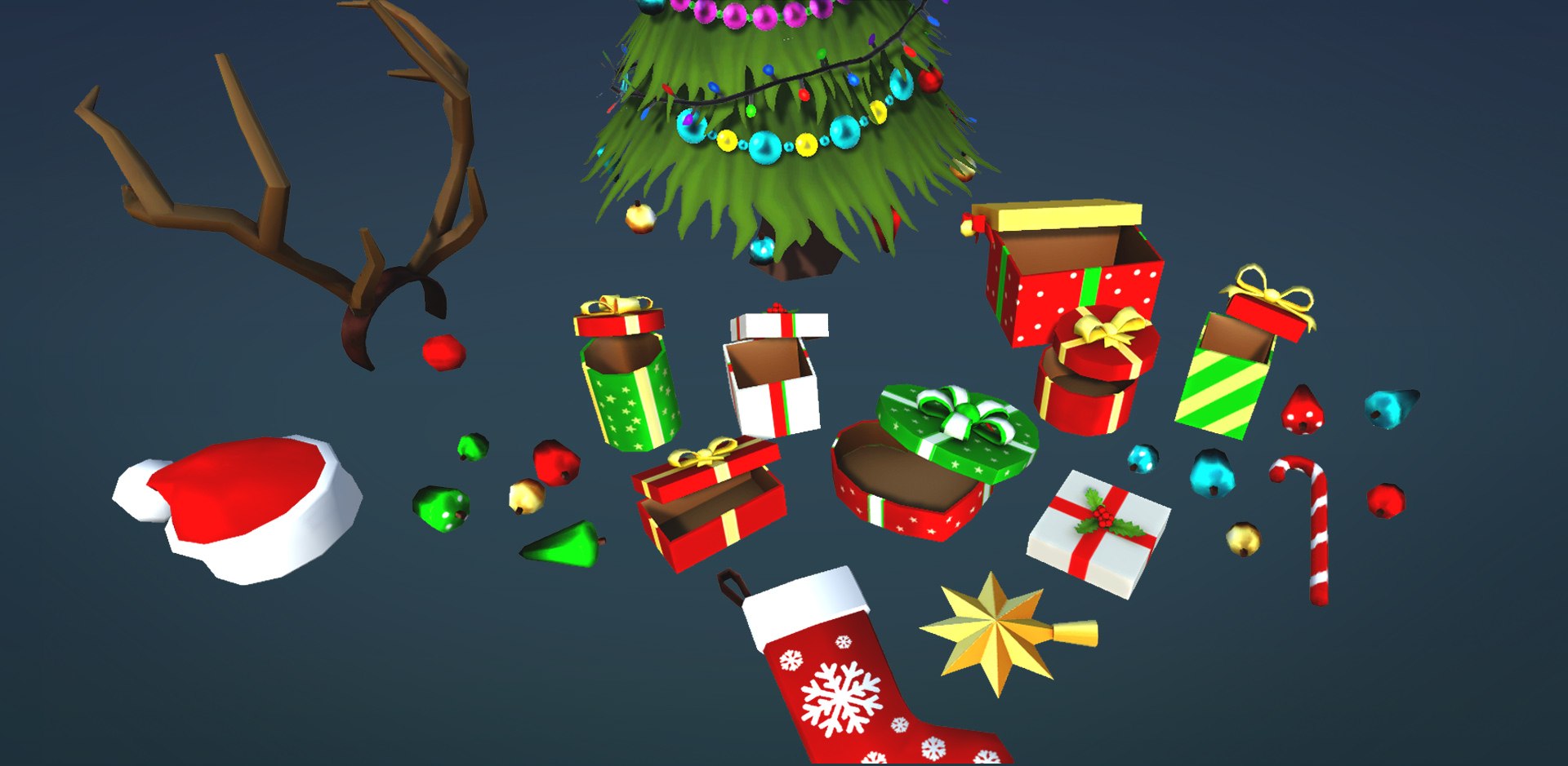 Christmas Gift Stuff 3D Model - TurboSquid 1462229