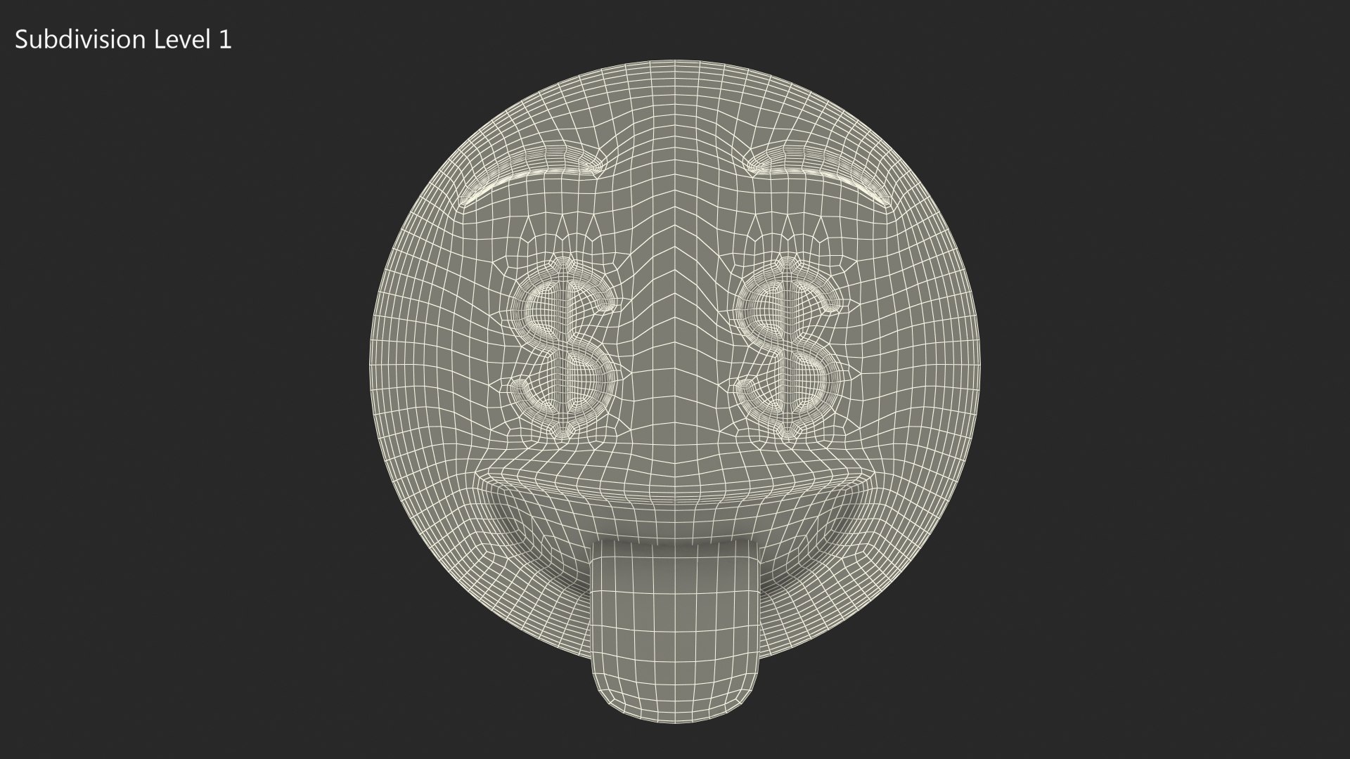 3D Model Money Face Emoji - TurboSquid 1533408