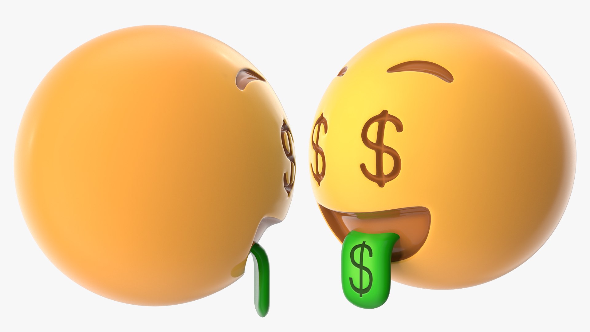 3D Model Money Face Emoji - TurboSquid 1533408
