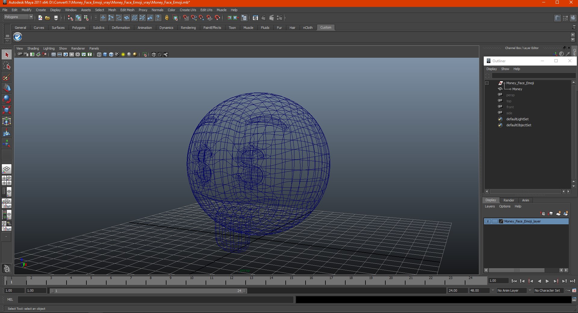 3D Model Money Face Emoji - TurboSquid 1533408