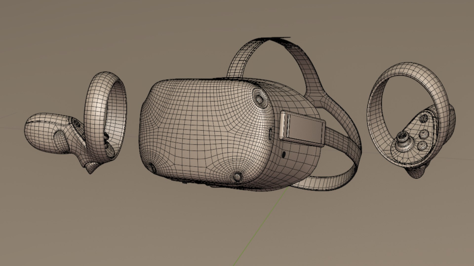Oculus Quest With Oculus Touch V2 Controllers 3D Model - TurboSquid 2167313