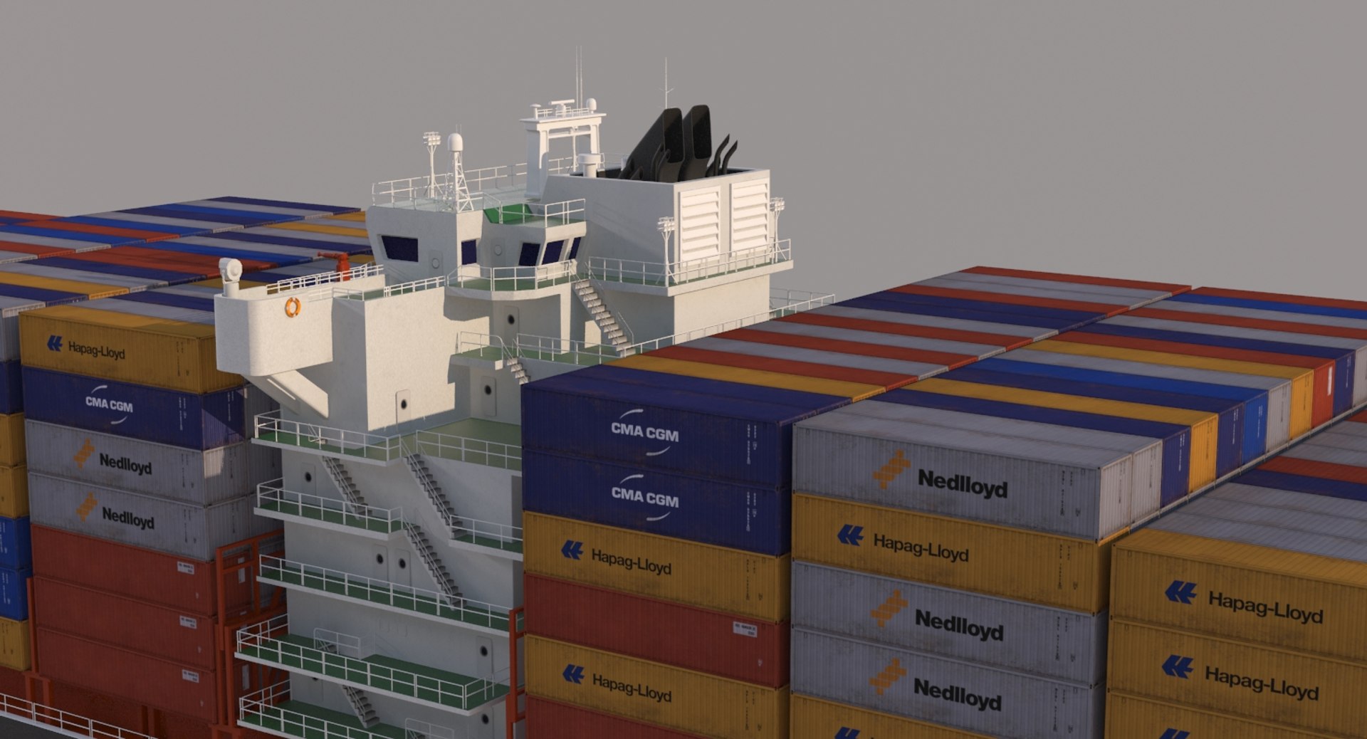 3D containers cargo ship pro - TurboSquid 1403365