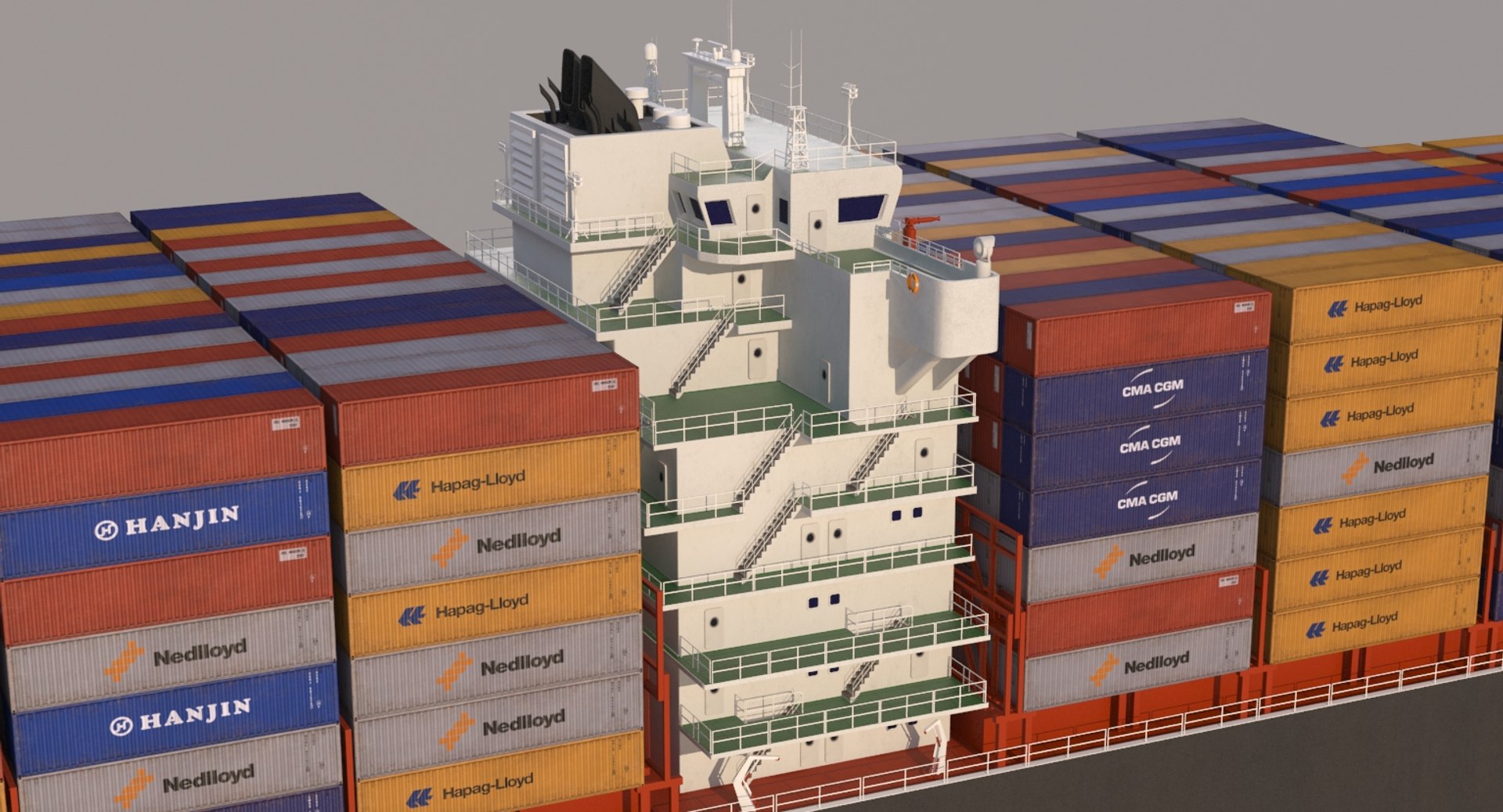 3D Containers Cargo Ship Pro - TurboSquid 1403365