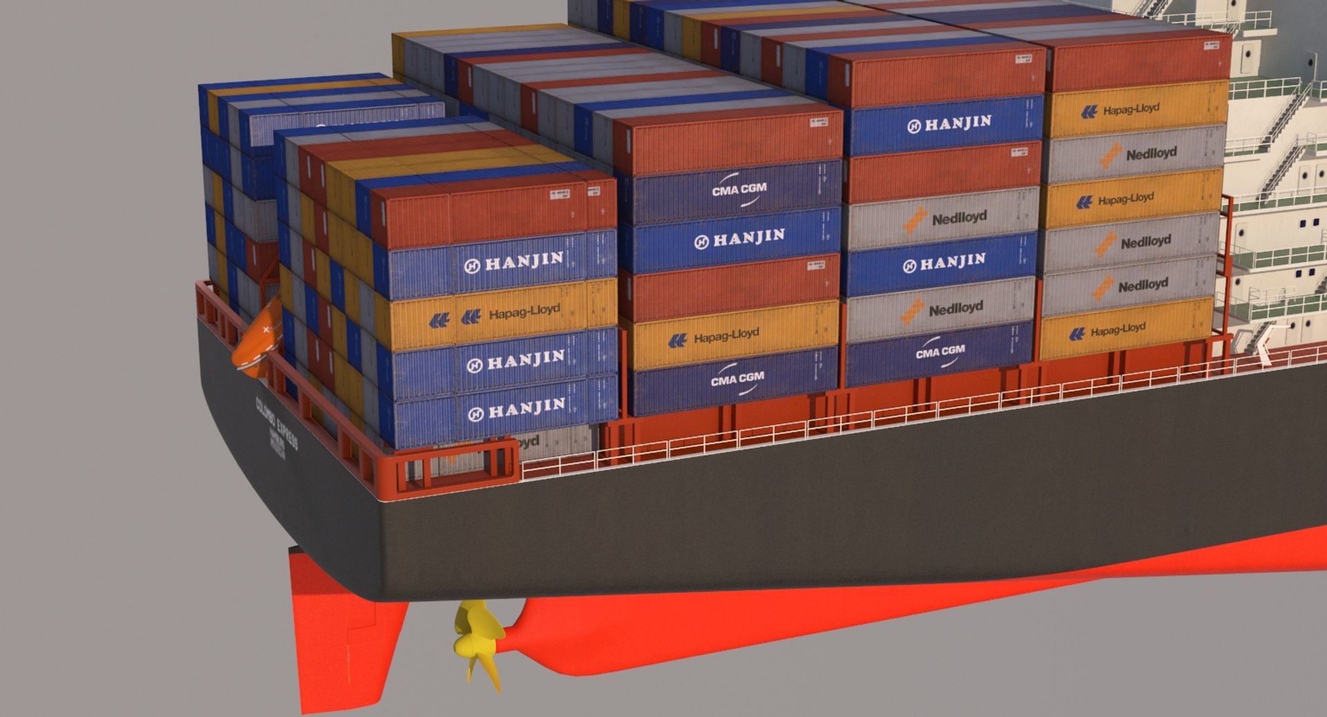 3D Containers Cargo Ship Pro - TurboSquid 1403365