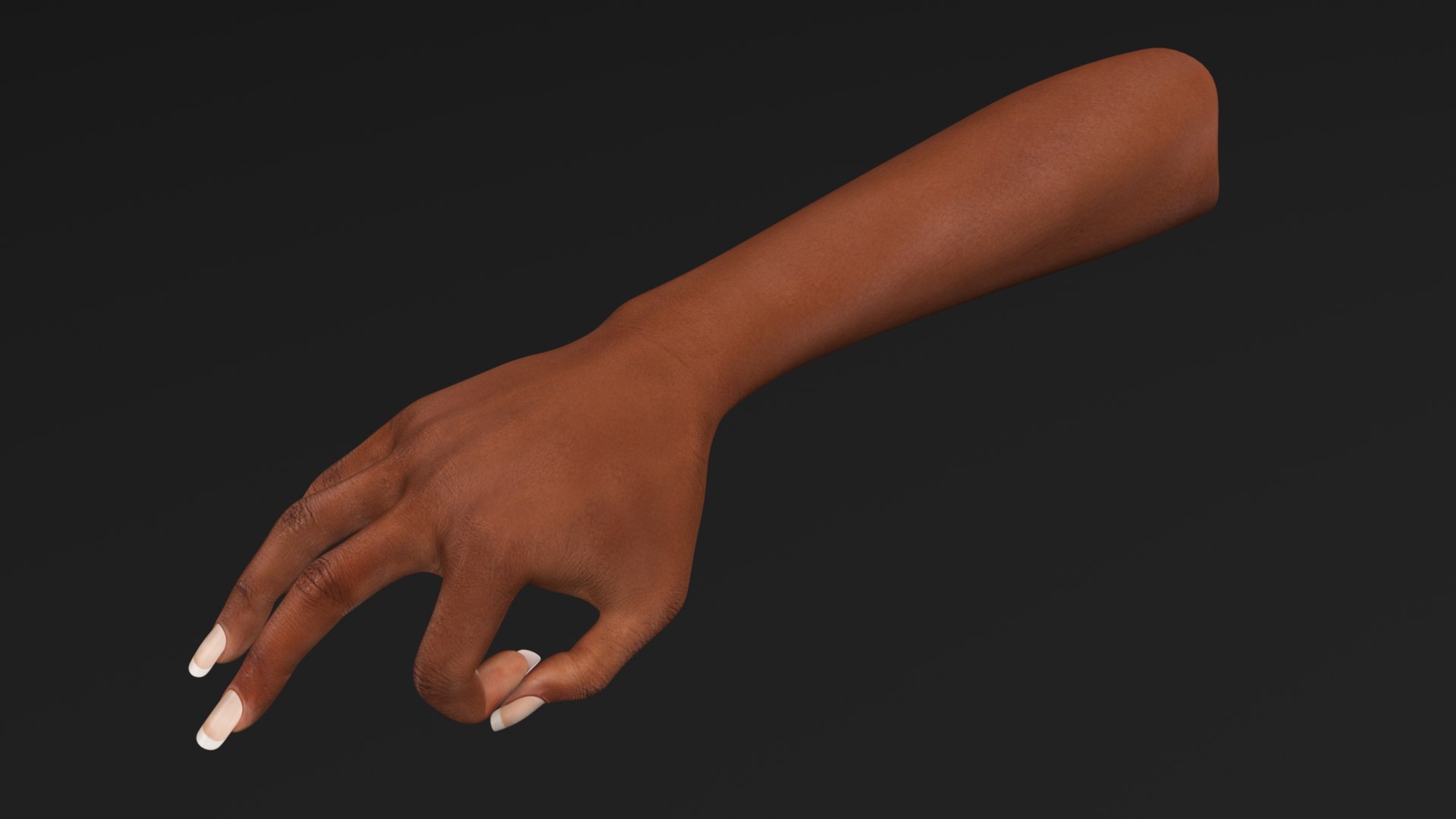 Brown Skinned Woman Hand OK Pose 3D Model - TurboSquid 2169098