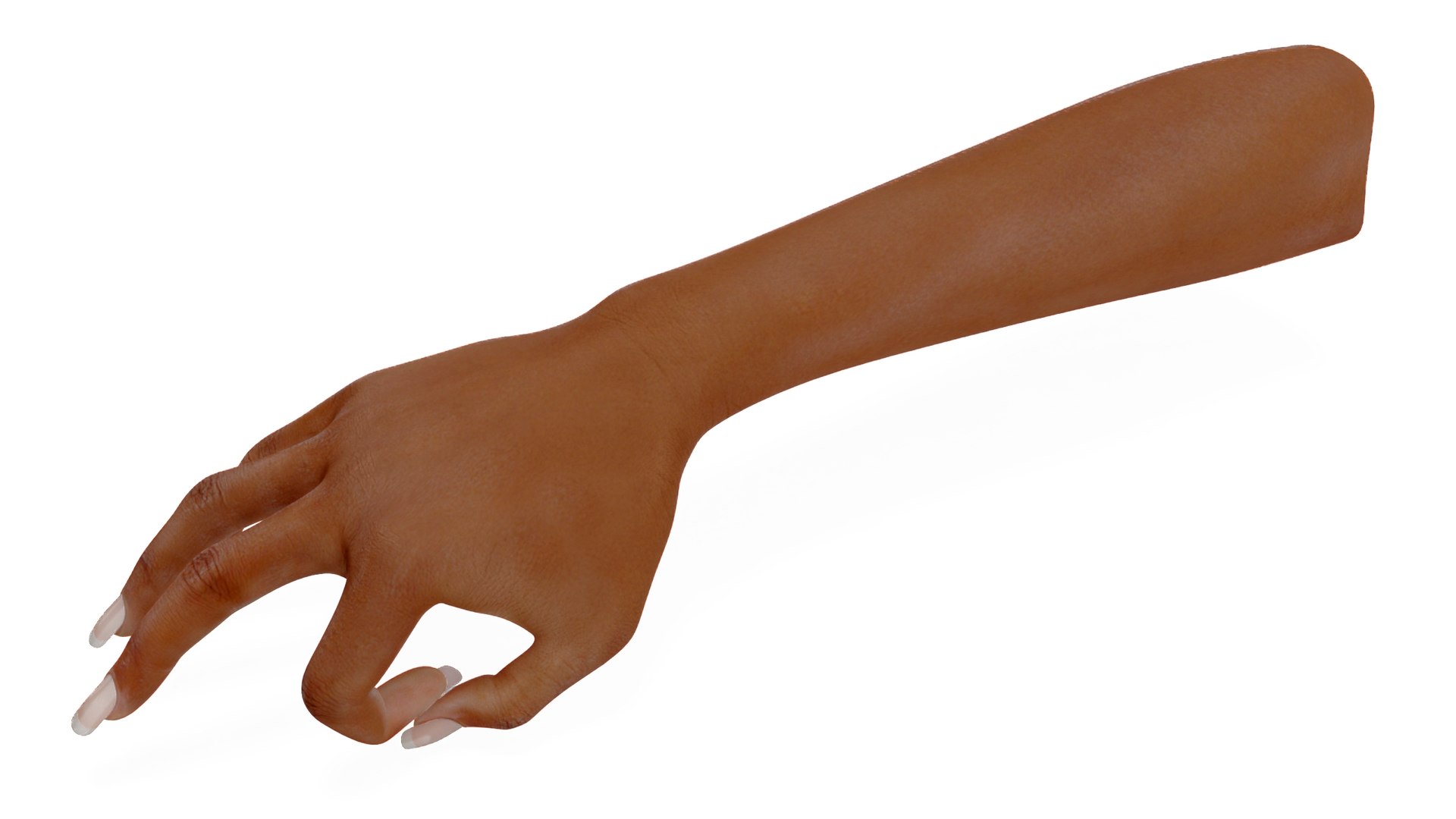 Brown Skinned Woman Hand OK Pose 3D Model - TurboSquid 2169098