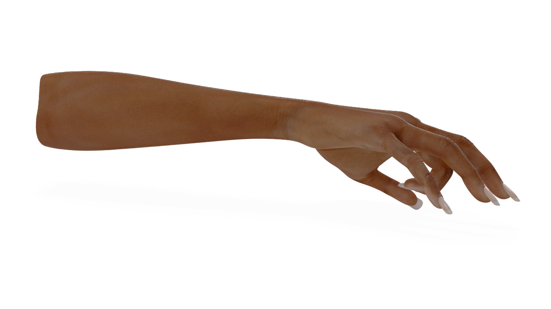 Brown Skinned Woman Hand OK Pose 3D Model - TurboSquid 2169098