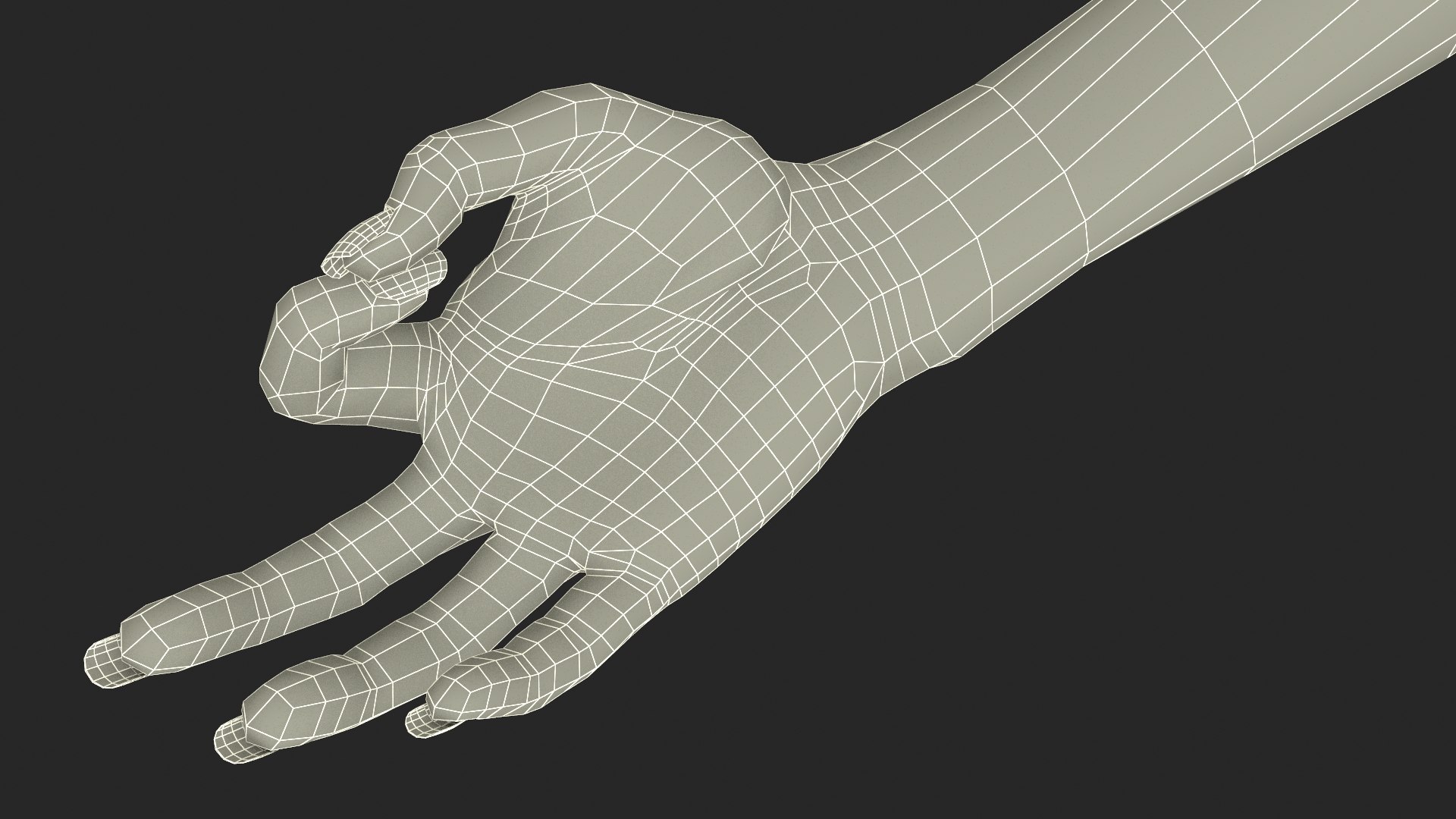 Brown Skinned Woman Hand OK Pose 3D model - TurboSquid 2169098