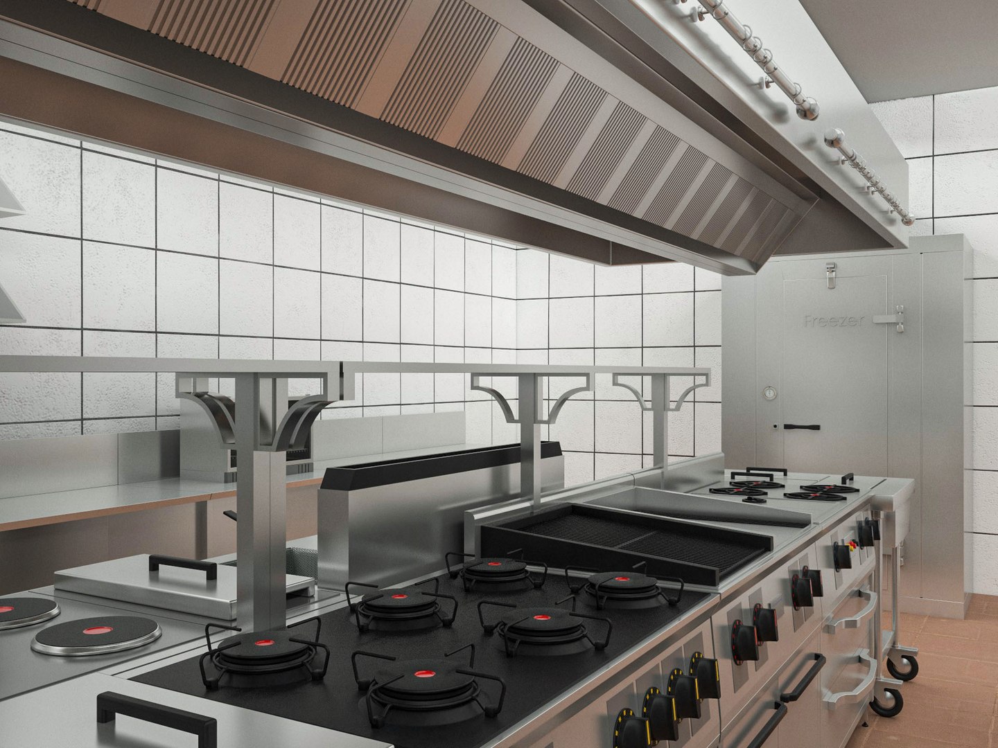 3D Commercial Kitchen 6 Model - TurboSquid 2094914