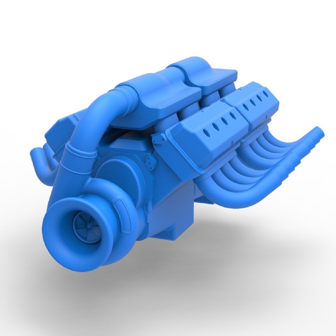Diecast Engine 2 V8 Version 5 Scale 1 To 25 3D Model - TurboSquid 2090452
