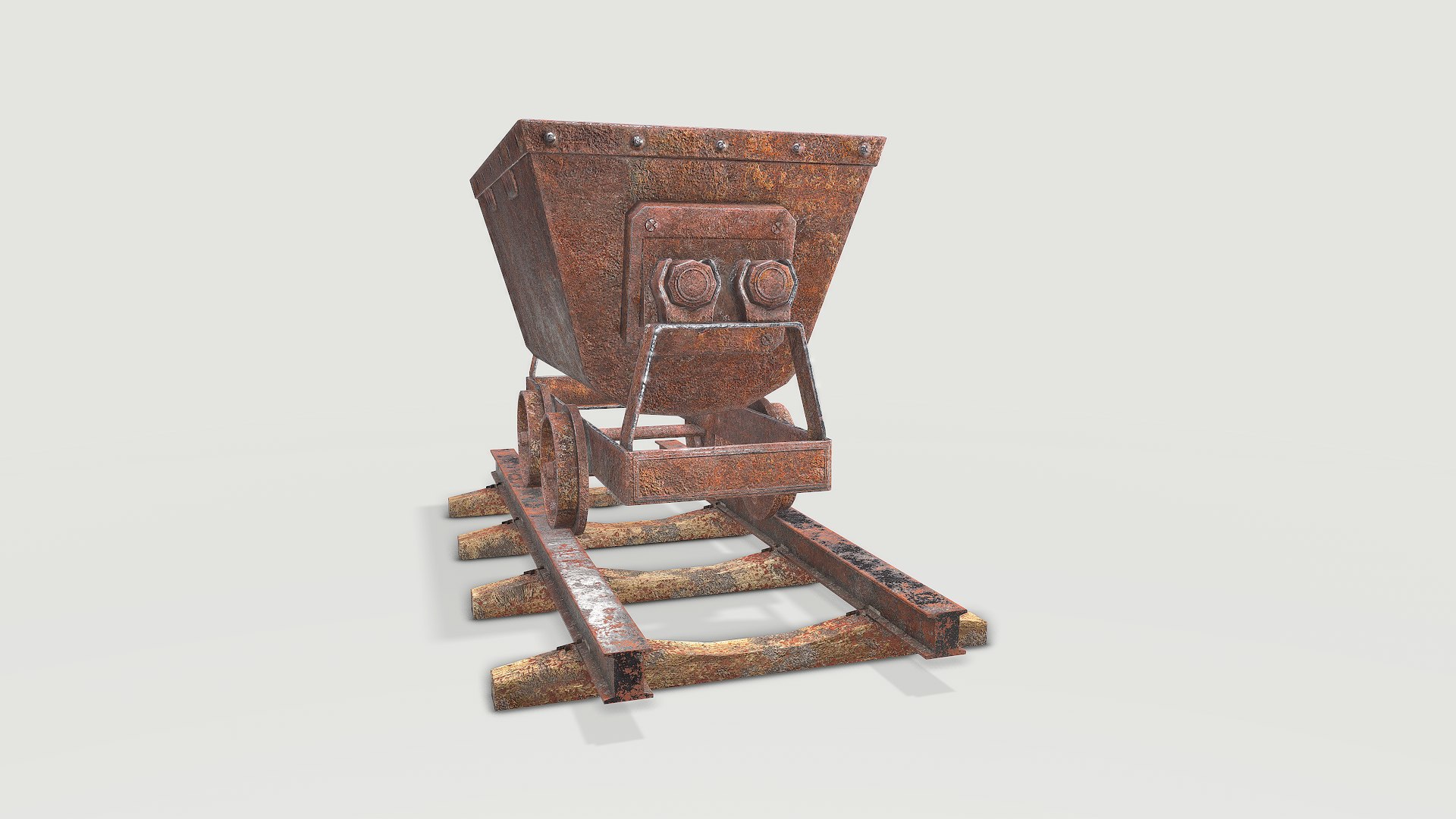 Mine Wagon 6 3D - TurboSquid 1743988