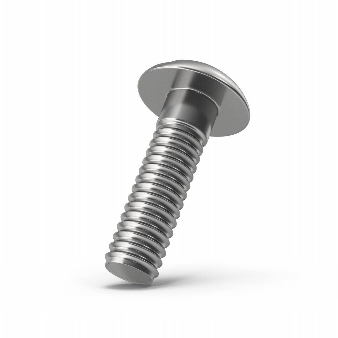 3D Steel Bolt Model - TurboSquid 2129197
