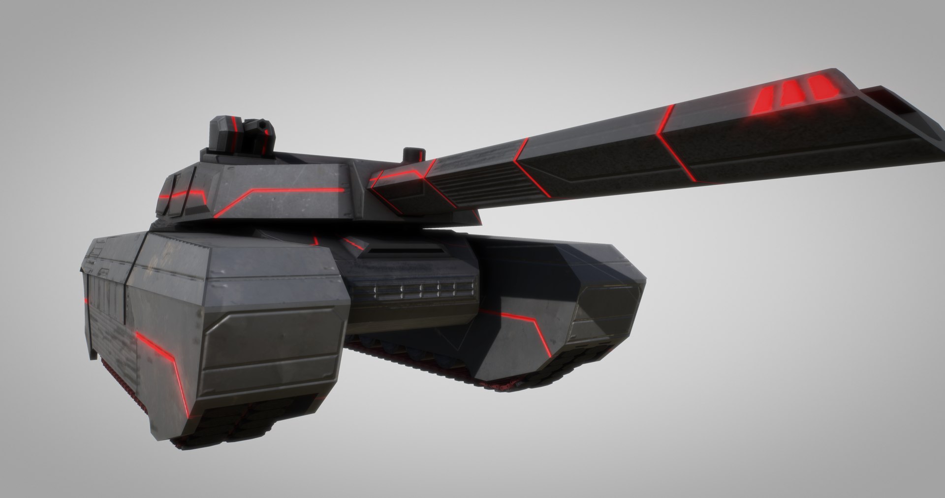 Concept Tank Gun 3D Model - TurboSquid 1327252