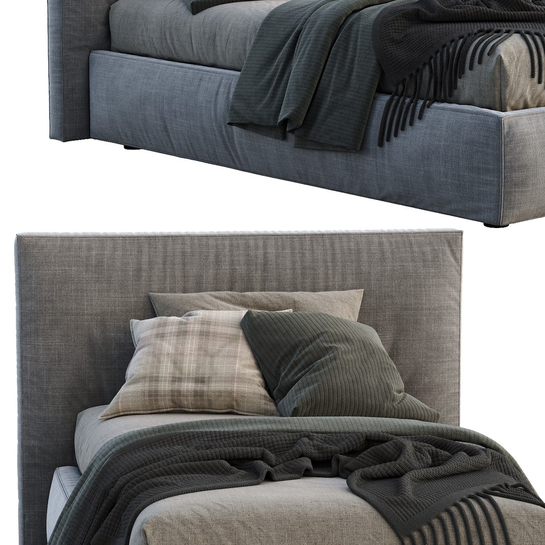 Flexteam Single Bed Miller 3D - TurboSquid 1568457