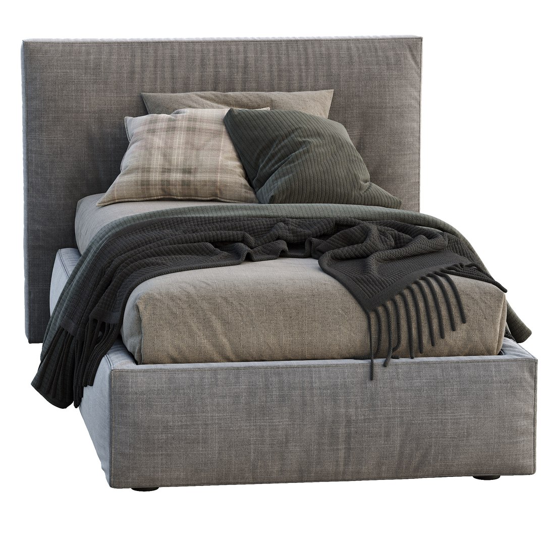 Flexteam Single Bed Miller 3D - TurboSquid 1568457