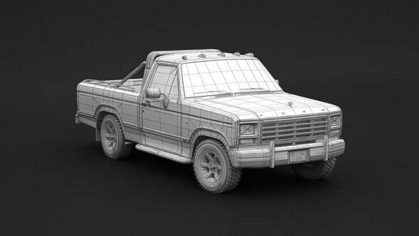 modelo 3d 1980 ford guardabosques f100 - TurboSquid 2010787