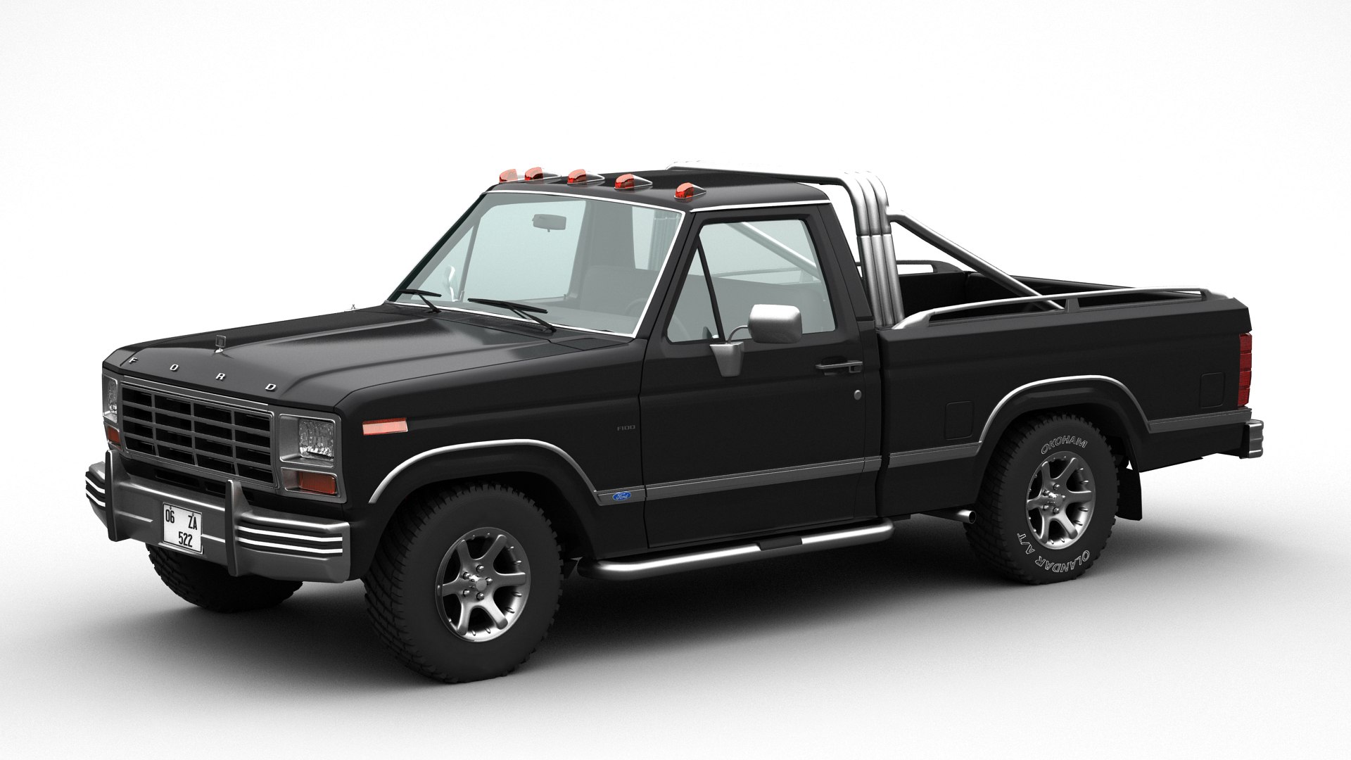 1980 Ford Ranger F100 3D Model - TurboSquid 2010787