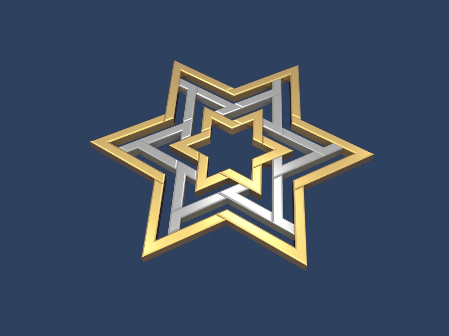 3D star david model - TurboSquid 1416665