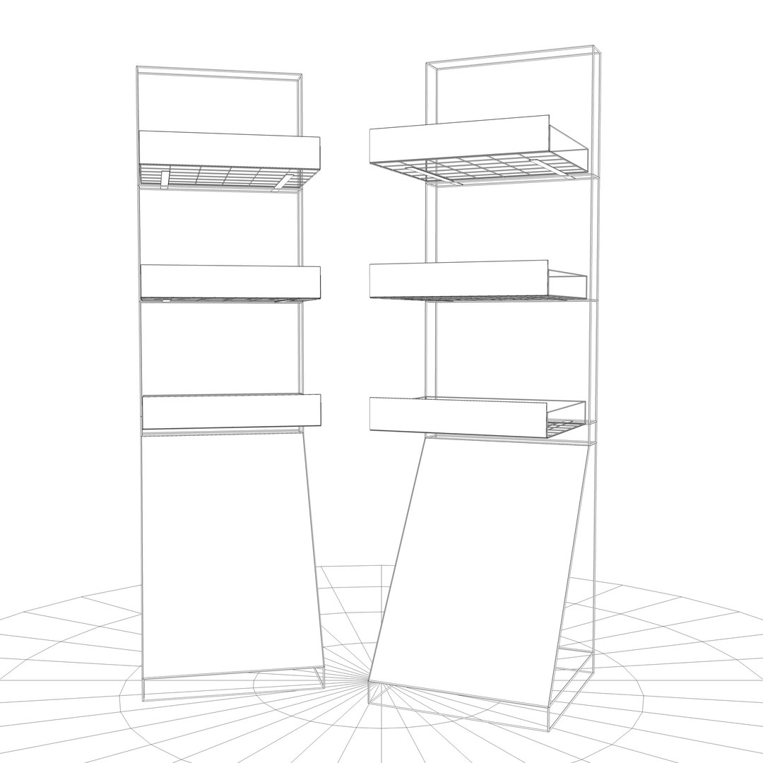 3D Display Rack Model - TurboSquid 1361643