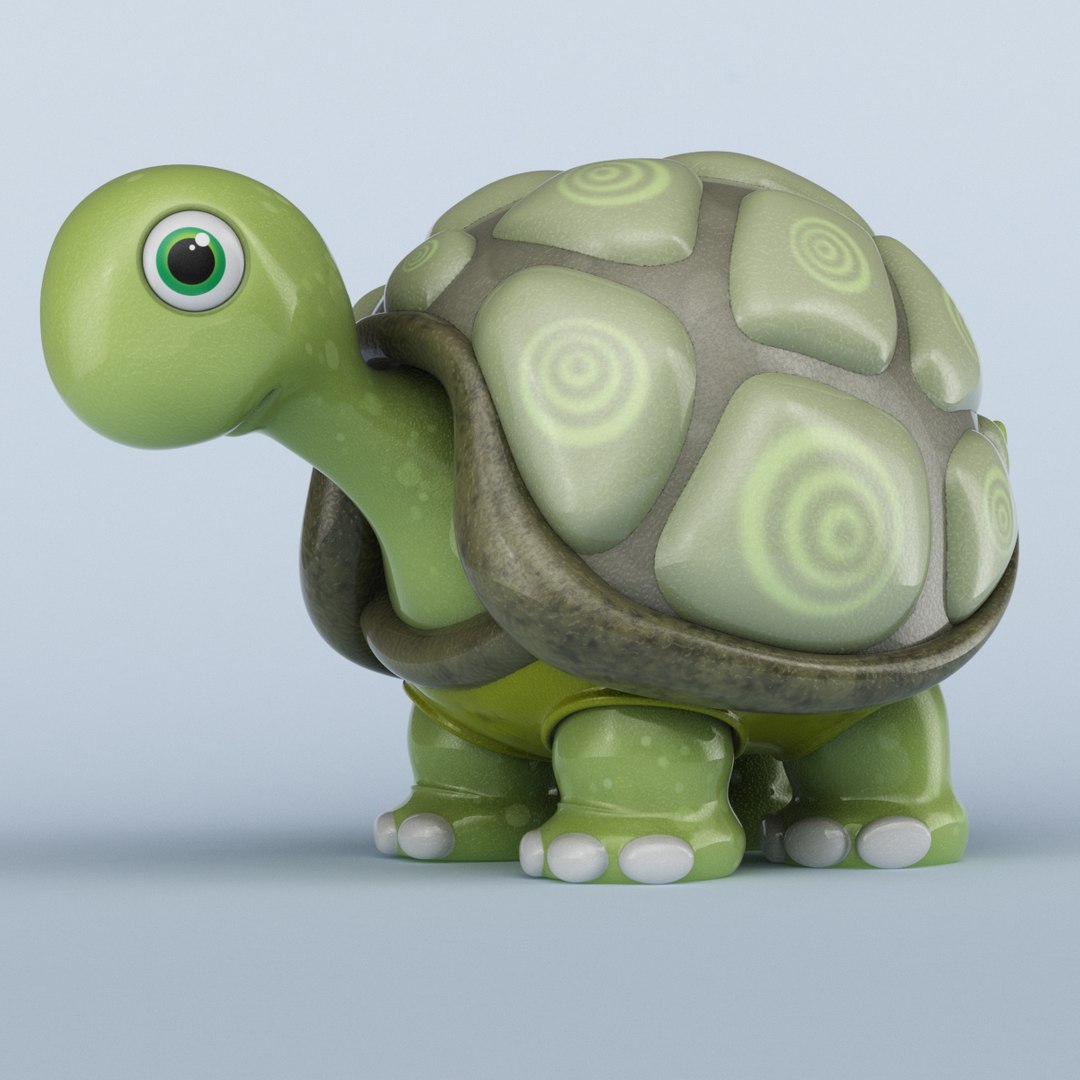 3D cartoon tortoise - TurboSquid 1190340