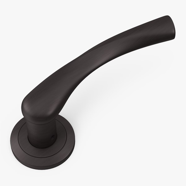 Dark Bronze Arc Door Handles 3D model - TurboSquid 1997492