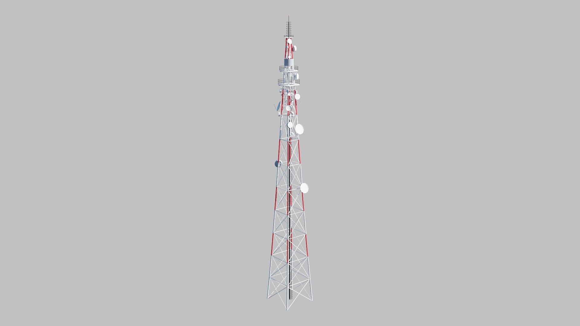 3D Telecommunication Cell Tower - TurboSquid 1711524