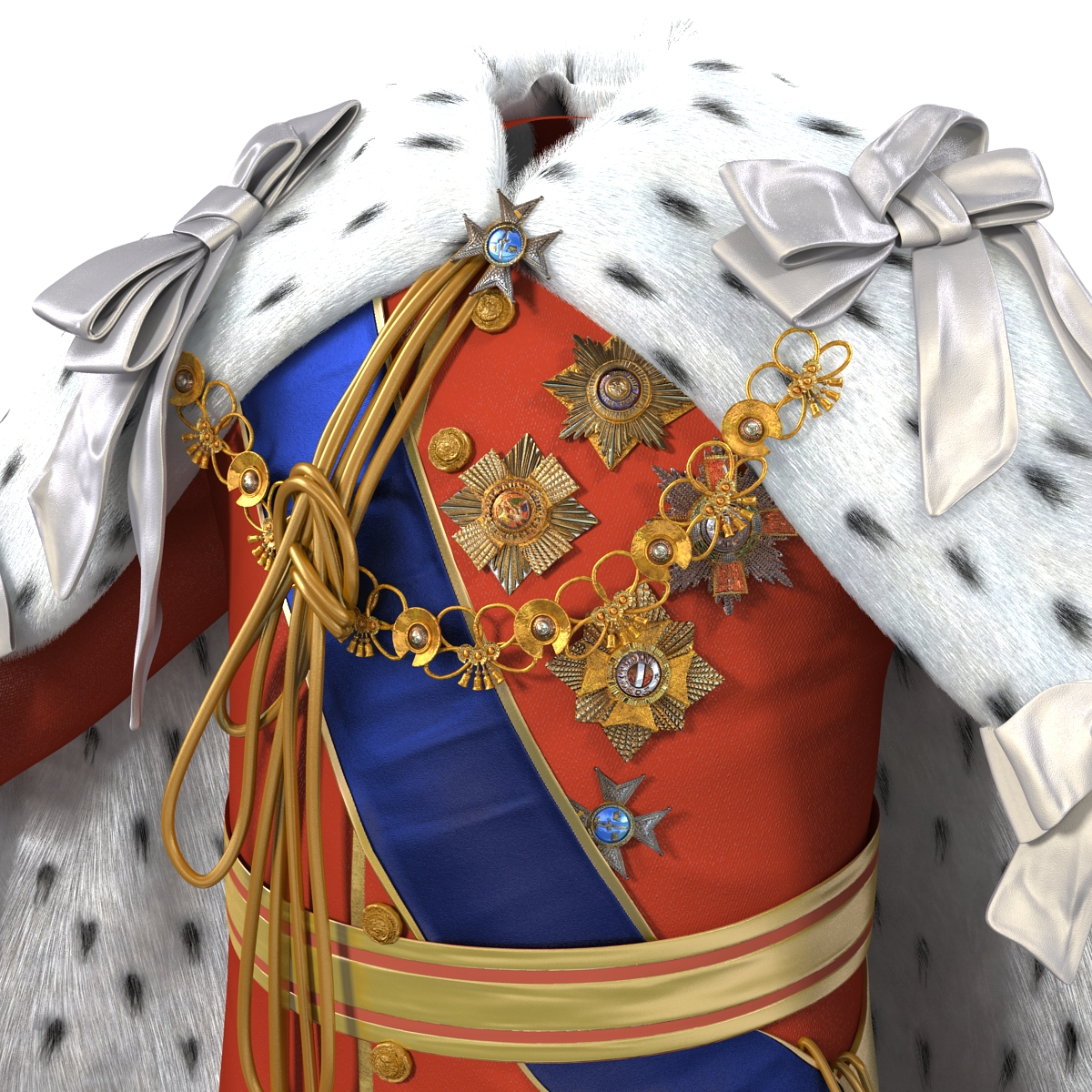 royal king costume fur max