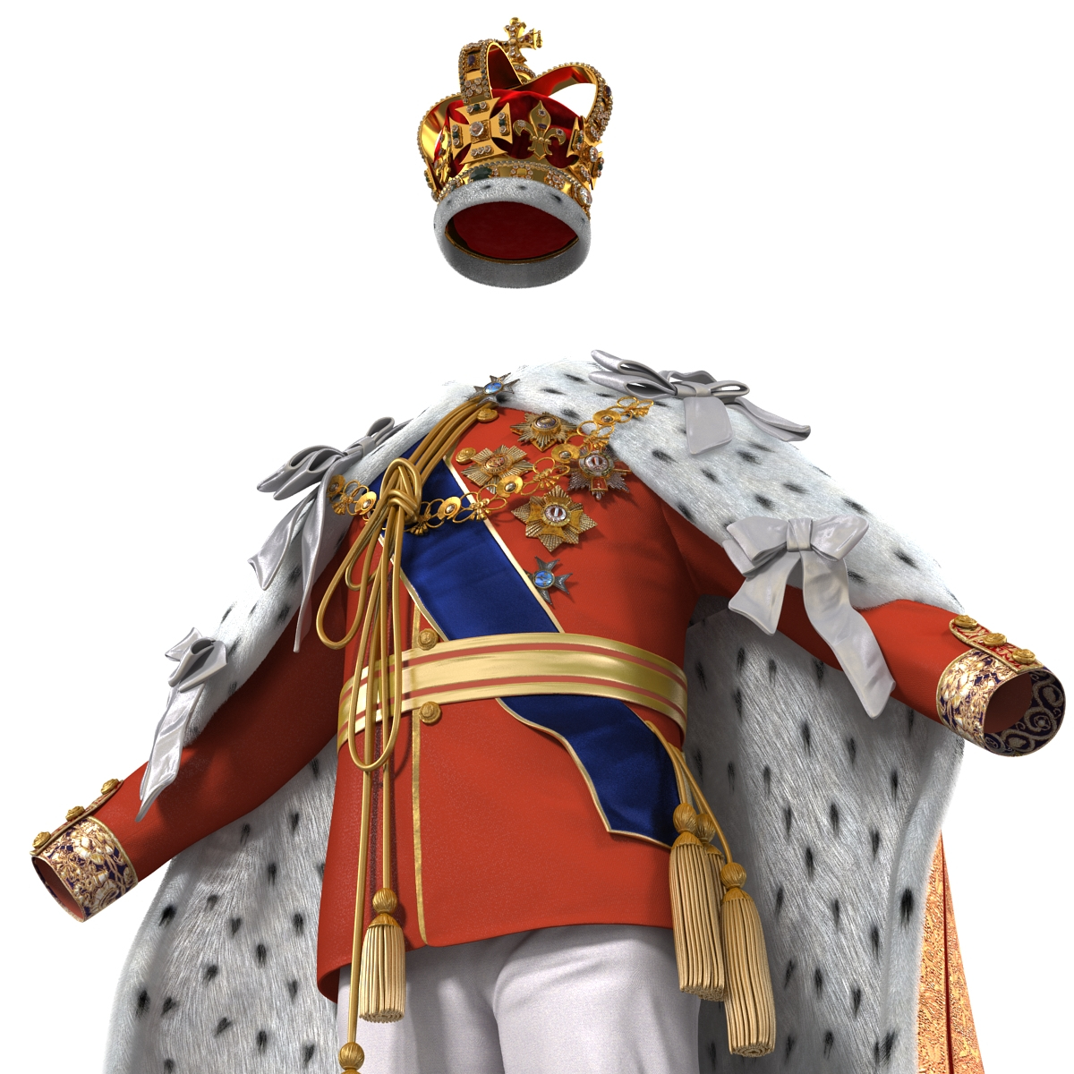 royal king costume fur max